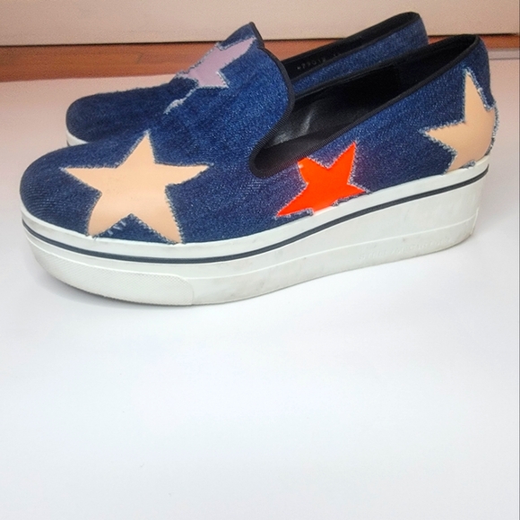 Stella McCartney | Shoes | Stella Mccartney Binx Denim Platform ...